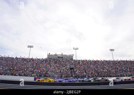 Madison, IL, USA. 5th June, 2022. Joey Logano wins the Enjoy Illinois ...