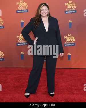 Meg Stalter arrives at the 2022 MTV Movie & TV Awards: UNSCRIPTED held ...