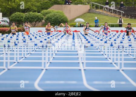 Akita Athletics Stadium, Akita, Japan. 4th June, 2022. Meg Hemphill ...