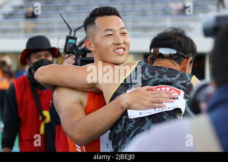Akita Athletics Stadium, Akita, Japan. 5th June, 2022. Meg Hemphill ...