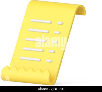 Vertical yellow glossy paper text document to do list successful ...