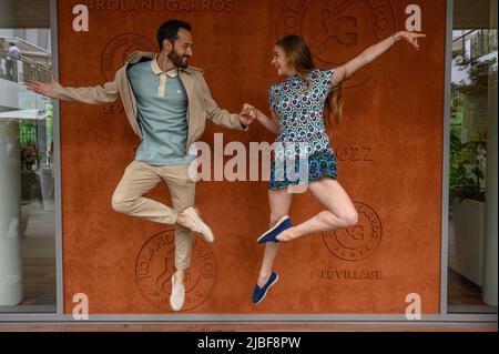 Mathieu Forget and Victoria Dauberville at Village during French Open ...