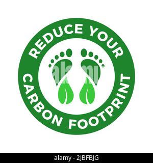 net zero carbon footprint icon vector emissions free no atmosphere ...