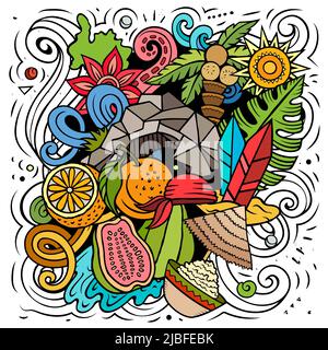 Barbados cartoon vector doodle illustration Stock Vector Image & Art ...