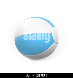 3D Swim ball. Realistic swiming ball. Summer time symbol isolated on white background ...