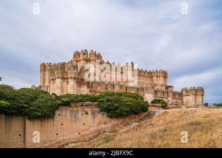Castle in Coca, Castile and Leon, Spain Stock Photo - Alamy