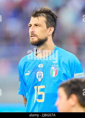 Bologna, Italy: 04-15-2021: Aerial view of Bologna with the beautiful ...