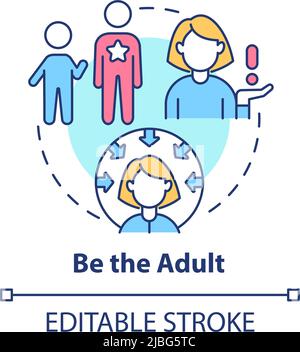 Model positive behavior concept icon Stock Vector Image & Art - Alamy