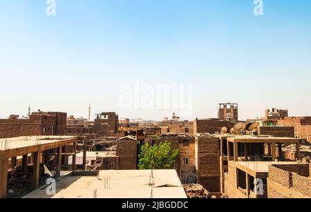 Cityscape of Luxor from rooftop (Image of downtown buildings Stock ...