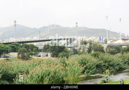 River Besós River Park in Sant Adriá del Besos, Barcelona, Catalunya ...
