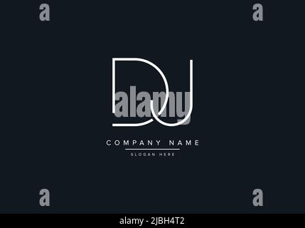 DJ Letter Logo Design Vector Template. Alphabet Initial Letter DJ Logo ...