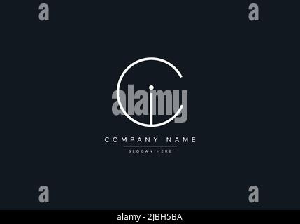 CI monogram esport logo design with cool shape concept in vector Stock ...