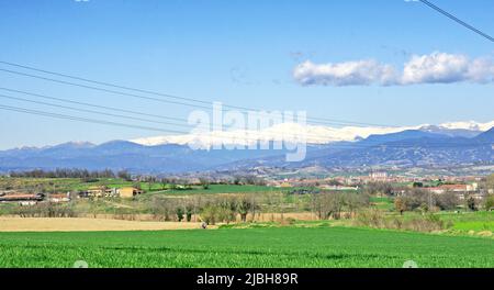 Landscape of the Osona region, Barcelona, Catalunya, Spain, Europe ...