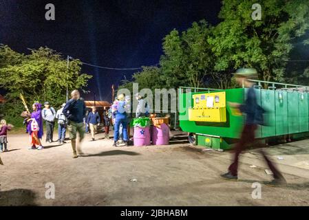 Glastonbury, June 26th 2019: Toilets at the Glastonbury Festival of ...