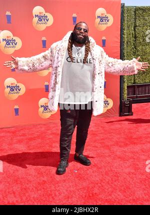 Darren Brand attends the 2022 MTV Movie and TV Awards at Barker Hangar ...