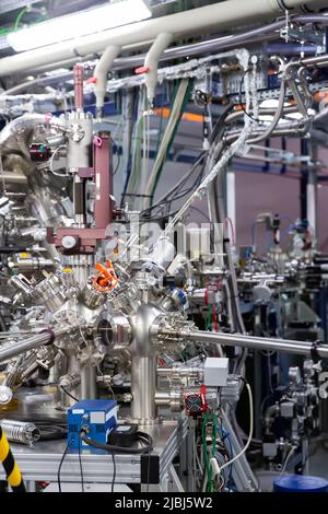 Experimental stations in Scientific Experimental Laboratory Stock Photo ...