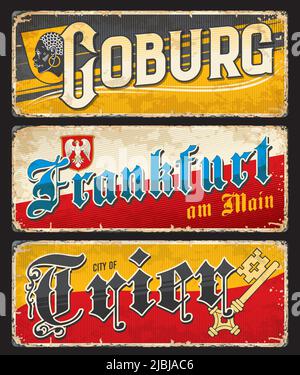 Emblem of Trier. City of Germany. Vector illustration Stock Vector ...