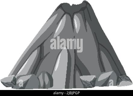 Volcano without lava isolated illustration Stock Vector Image & Art - Alamy