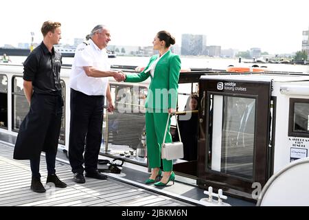 Crown Princess Victoria steps ashore after a trip on canal boat in ...