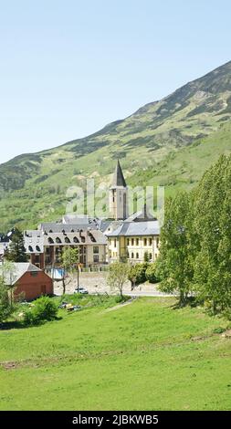 Baqueira Beret in Lerida Catalonia ski spot resort in Aran Valley of ...