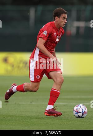 Alexander Satariano (Malta) during the UEFA "European Qualifiers ...