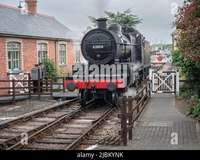 S&DJR Class 7F 2-8-0 heavy goods loco 53809 on the North Norfolk ...