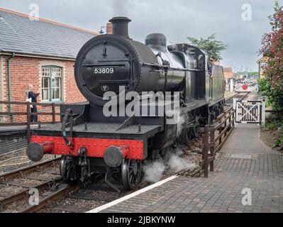 S&DJR Class 7F 2-8-0 heavy goods loco 53809 on the North Norfolk ...