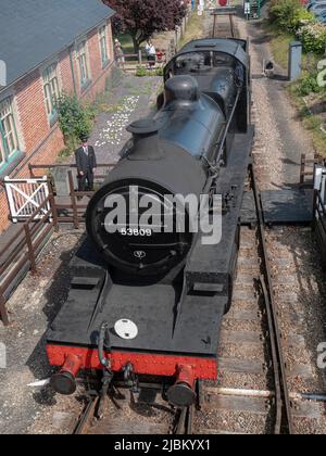 S&DJR Class 7F 2-8-0 heavy goods loco 53809 on the North Norfolk ...