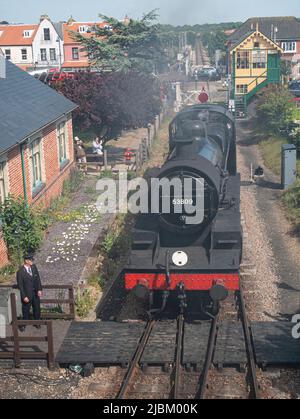 S&DJR Class 7F 2-8-0 heavy goods loco 53809 on the North Norfolk ...
