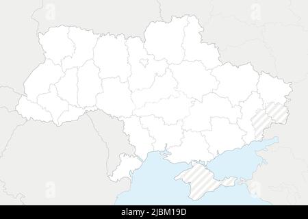 Colorful Ukraine political map with clearly labeled, separated layers ...