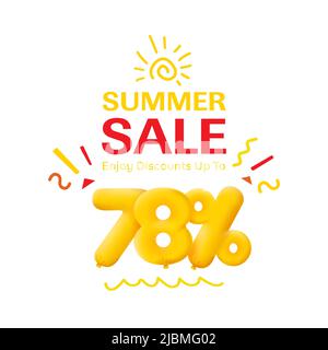 Discount up to 78 percent. Discount offer price sign Stock Vector Image ...