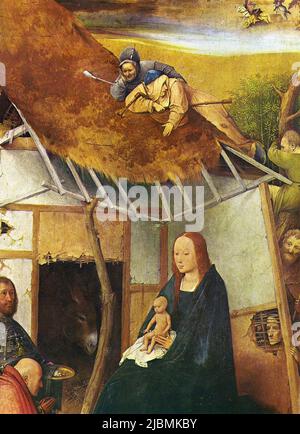 "The Adoration of the Magi". Triptych by Hieronymus Bosch. Madrid, Prado Stock Photo - Alamy