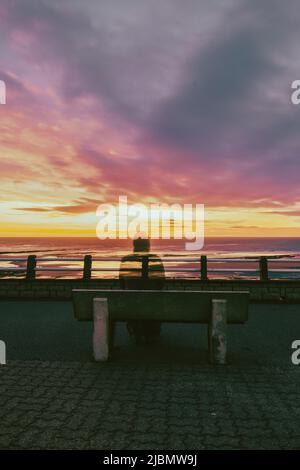 shadow of man at sunset Stock Photo - Alamy