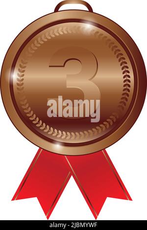 3rd Third Place Bronze Trophy Stock Vector Image & Art - Alamy