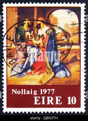 This painting shows the Holy Family in classical style, depicting Mary ...