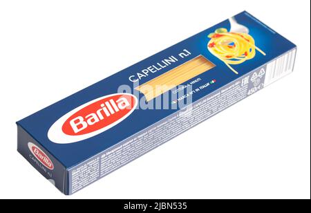 Barilla logo with a blue background. Barilla is an Italian food company ...