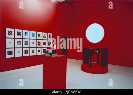 International Lettrism Art Exhibition, unidentified artist, 1980s Stock ...