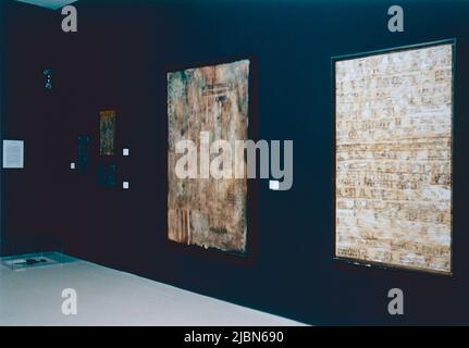 International Lettrism Art Exhibition, unidentified artist, 1980s Stock ...
