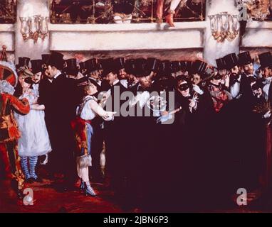 Masked Ball at the Opera (1873) painting in high resolution by Edouard ...
