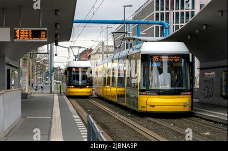 Trams at Berlin Hauptbahnhof, Germany Stock Photo - Alamy