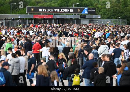 Munich, Germany. 07th June, 2022. Soccer: Nations League A, Germany ...