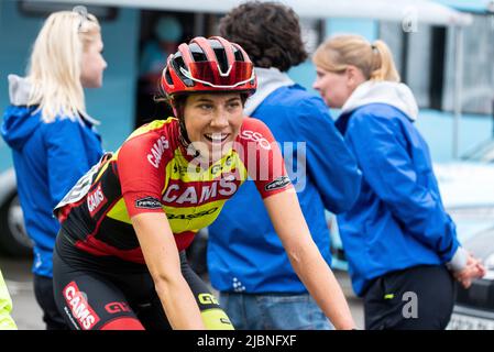 Danielle Shrosbree of CAMS Basso after the UCI Women’s Tour cycle race ...