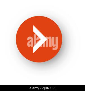 Cursor interface element icon. Simple illustration of cursor interface ...