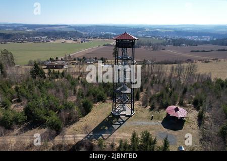 Rozhledna Babka,lookout tower Babka,Dubina,Zruc nad Sazavou,Czech ...