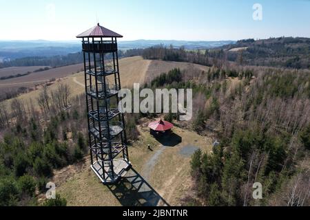 Rozhledna Babka,lookout tower Babka,Dubina,Zruc nad Sazavou,Czech ...