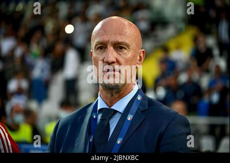 Hungary's head coach Marco Rossi looks on during a World Cup qualifying ...