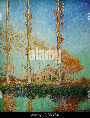 Claude Monet Poplars (Autumn), 1891. The Poplar Series paintings were ...