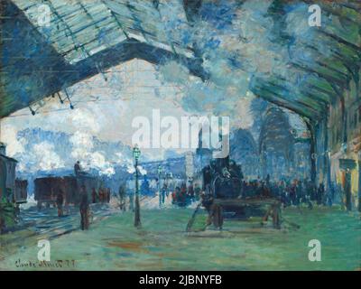 Claude Monet's "Gare Saint-Lazare" (circa 1877): Part of a series ...