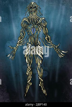 eldritch being illustration Stock Photo - Alamy