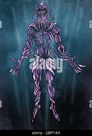 eldritch being illustration Stock Photo - Alamy